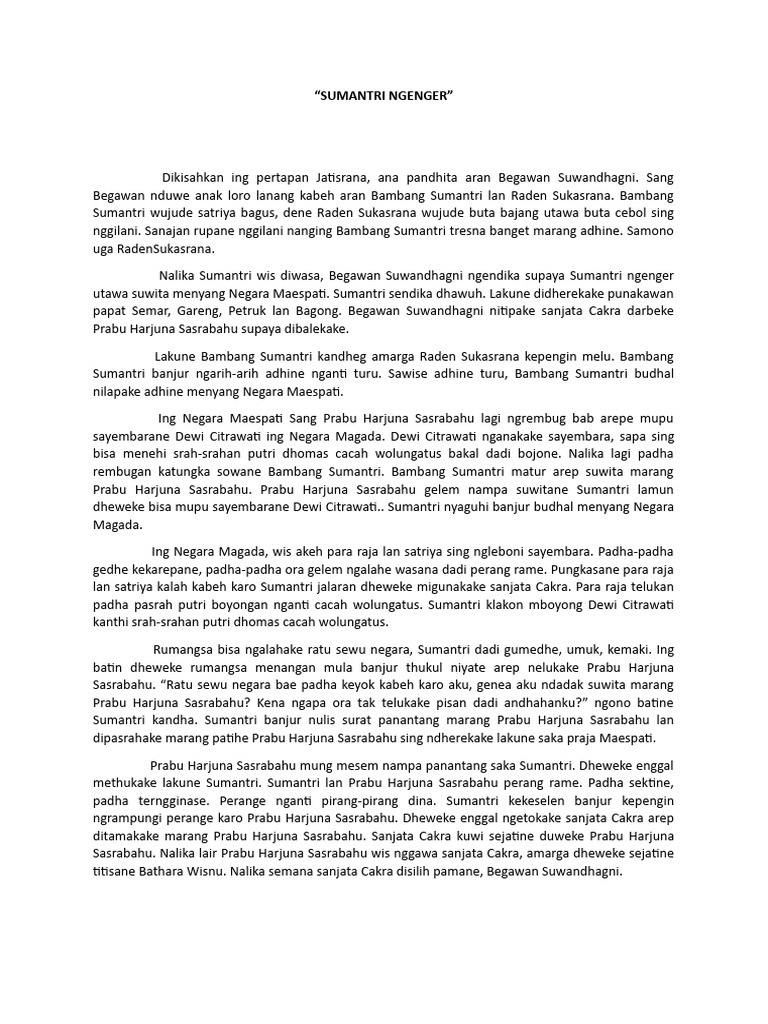 Bjawa Sumantri | PDF