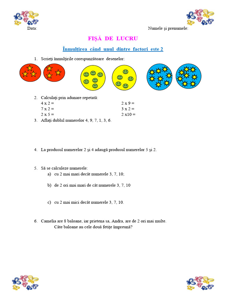 Fise Inmultirea | PDF