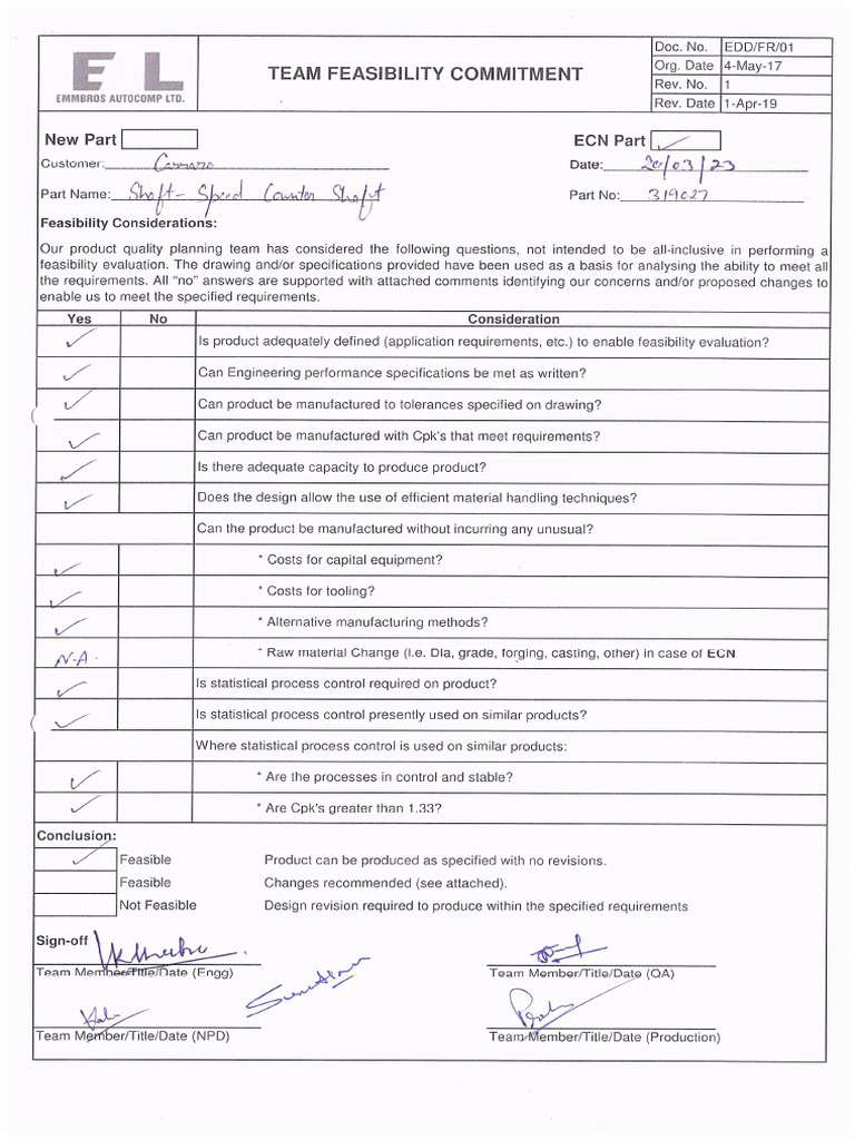 Team Feasibility | PDF