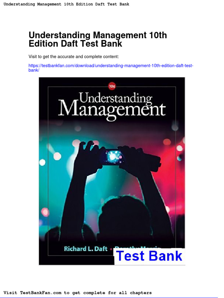 Dwnload Full Understanding Management 10th Edition Daft Test Bank PDF ... Dwnload Full Understanding Management 10th Edition Daft Test Bank PDF ...