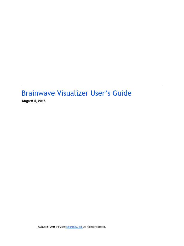 Brainwave Visualizer Users Guide | PDF | Computers