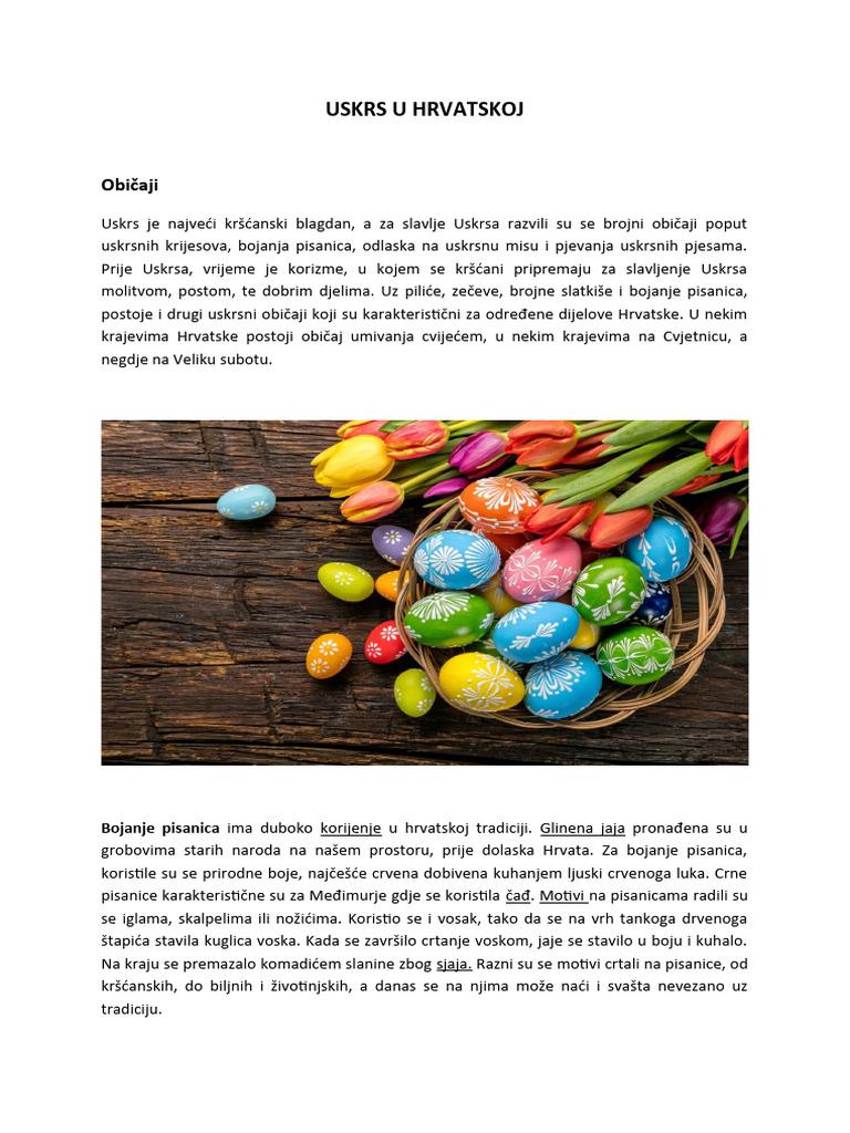Uskrs U Hrvatskoj | PDF