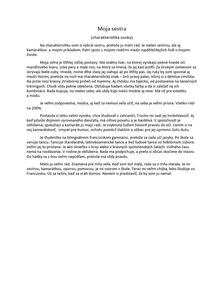 Moja Sestra | PDF
