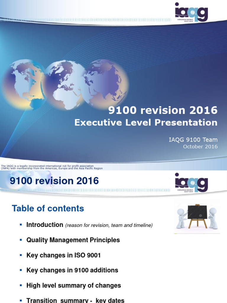 9100-2016 Executive Overview | PDF | Iso 9000 | Quality Management System