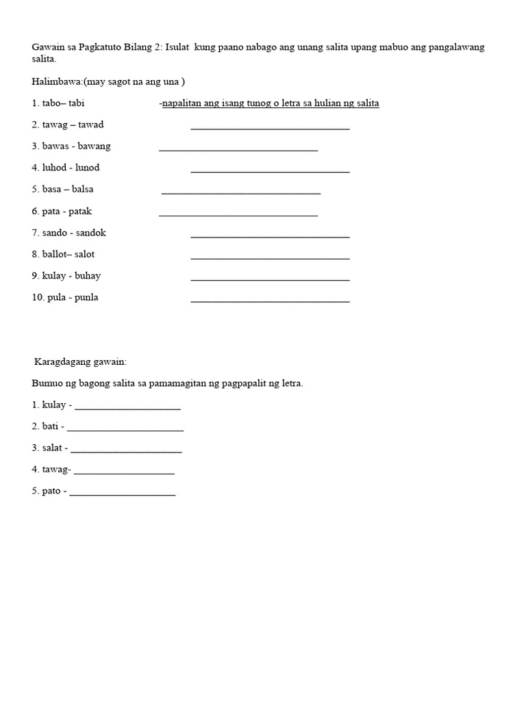 Act. Sheet Week 4 | PDF