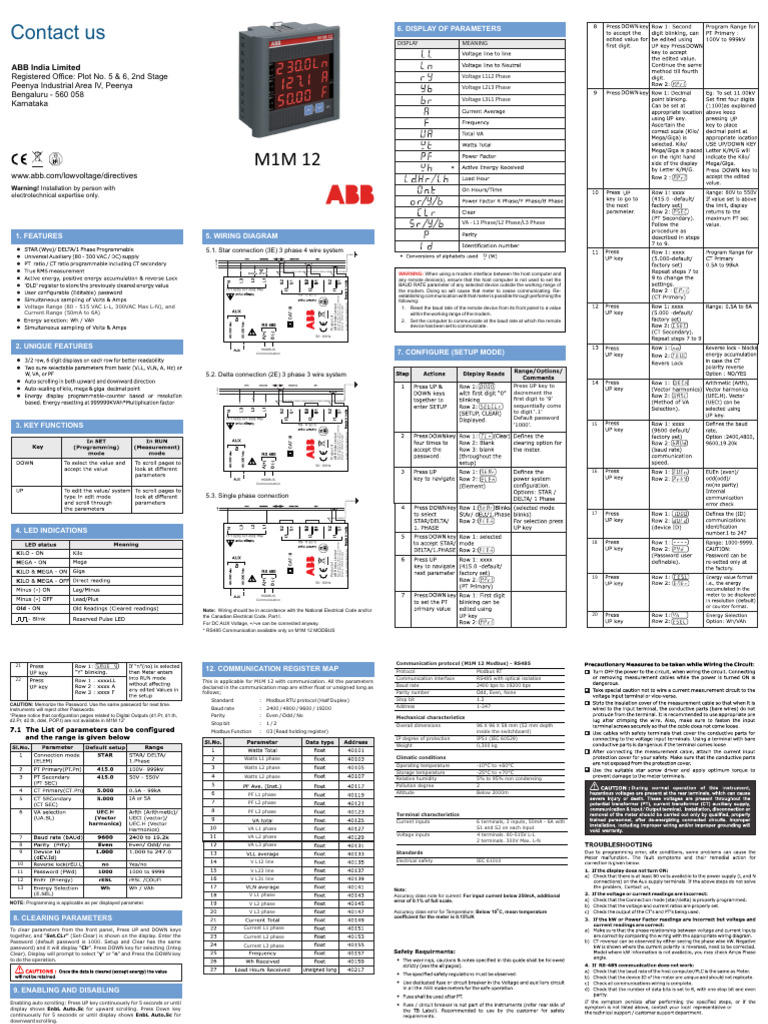 Multimedidor M1M12 | PDF | Power Supply | Electrical Engineering