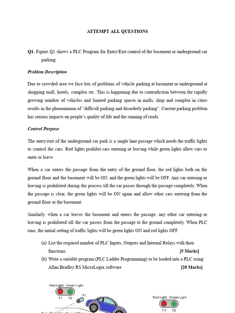 PLC Programing Questions | PDF | Programmable Logic Controller ...