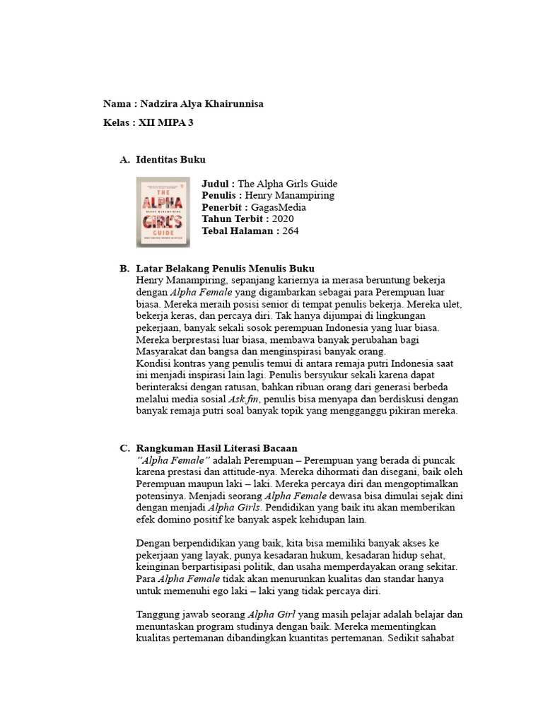 The Alpha Girls Guide | PDF