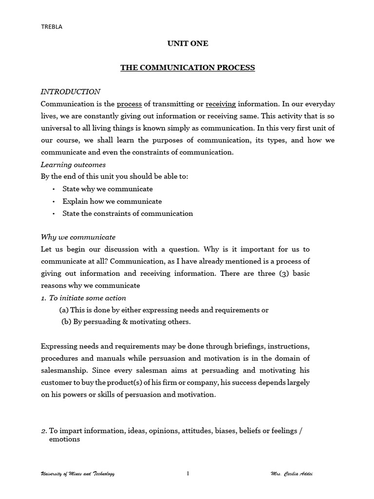 Understanding the Communication Process | PDF | Communication | Nonverbal Communication