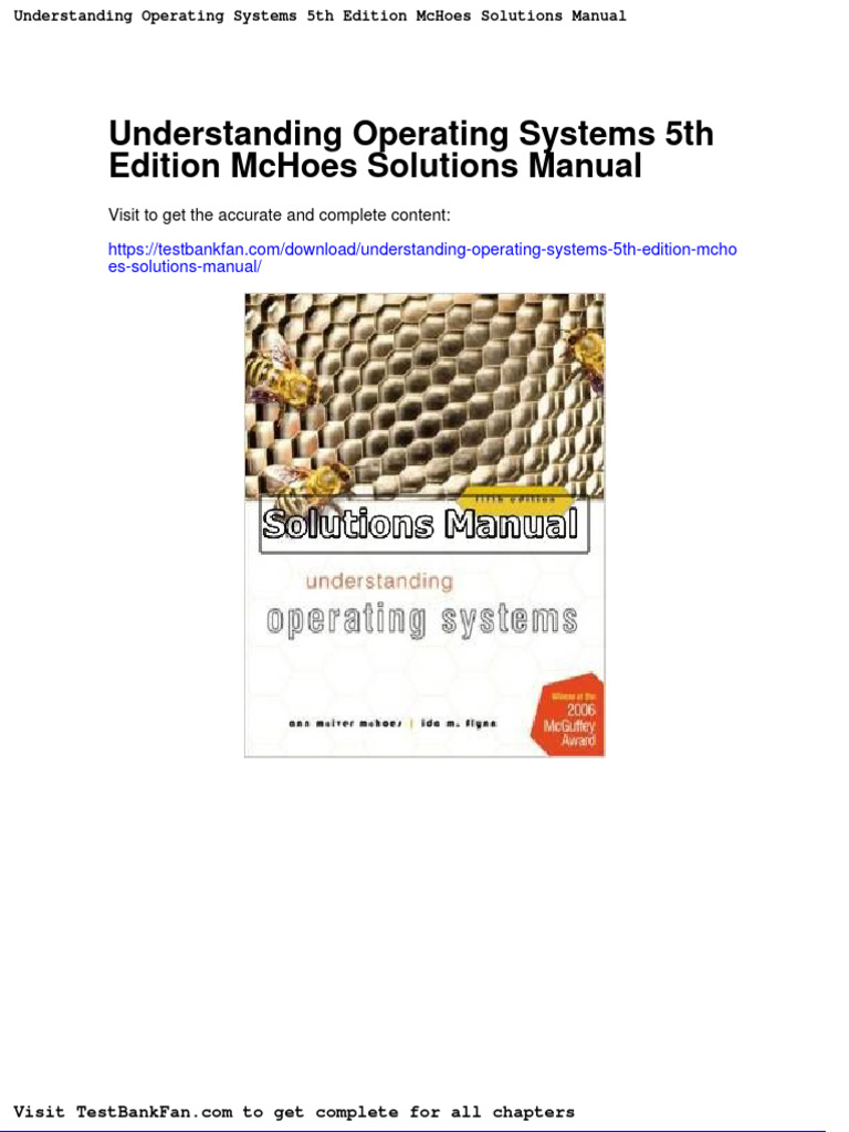 Dwnload Full Understanding Operating Systems 5th Edition Mchoes ... Dwnload Full Understanding Operating Systems 5th Edition Mchoes ...