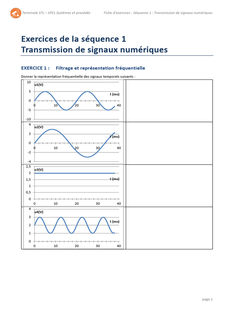 Fiche 1 - Exercices-Systemes Et Procédés | PDF