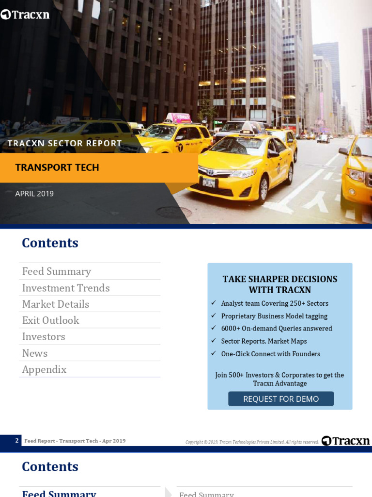 Transport Tech Model Report | PDF | Companies | Transport