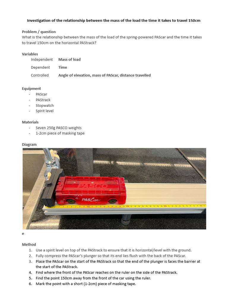 Motion Investigation | PDF