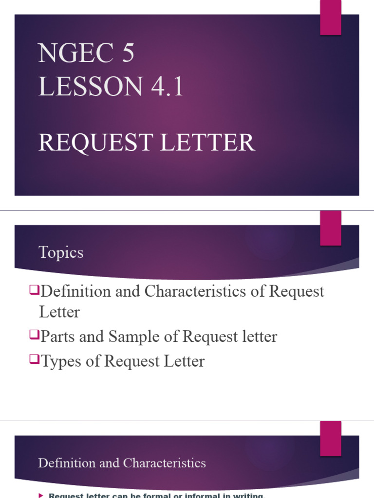 Understanding Request Letters: Types & Tips | PDF