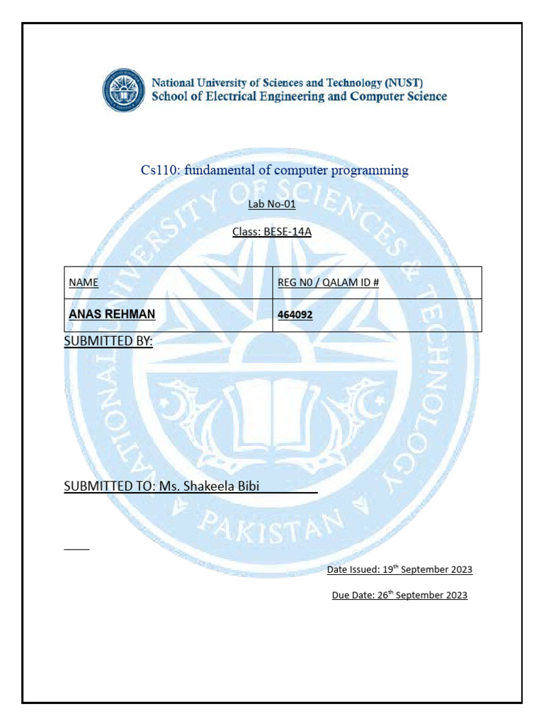 Lab Report 1 | PDF | Computer File | Programming