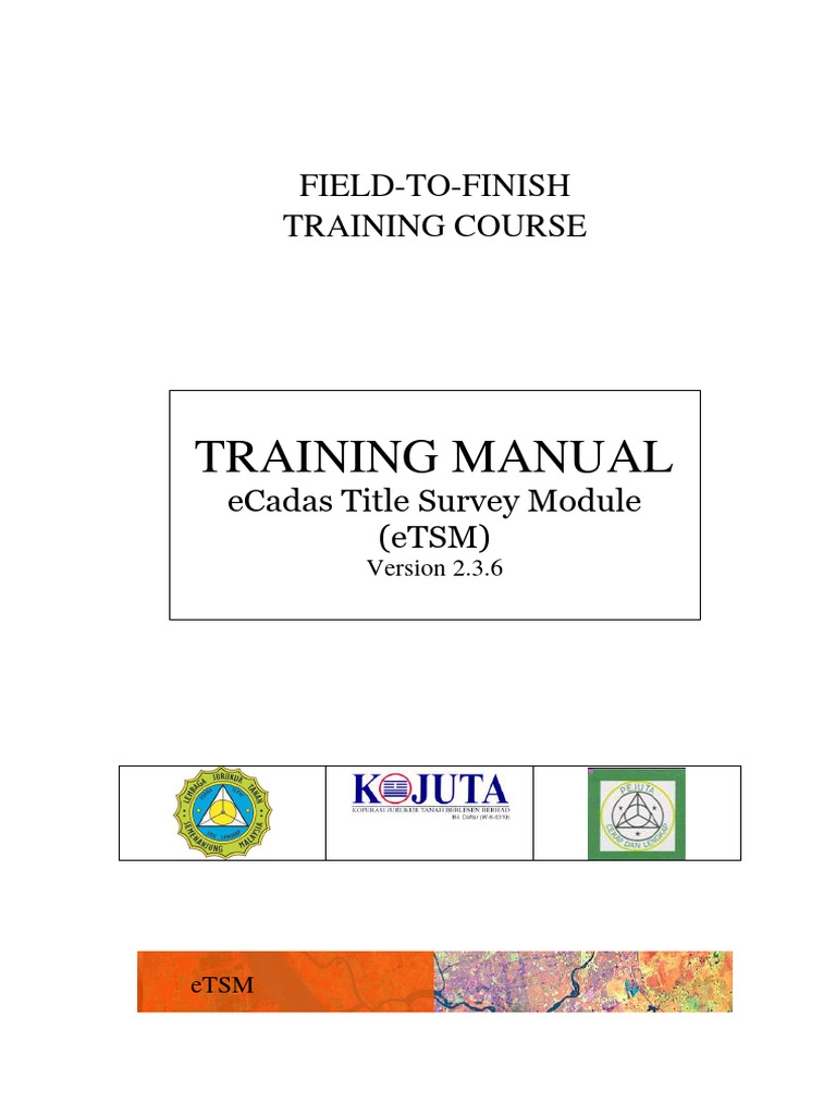 eTSM Training Manual | PDF | Bluetooth | Surveying