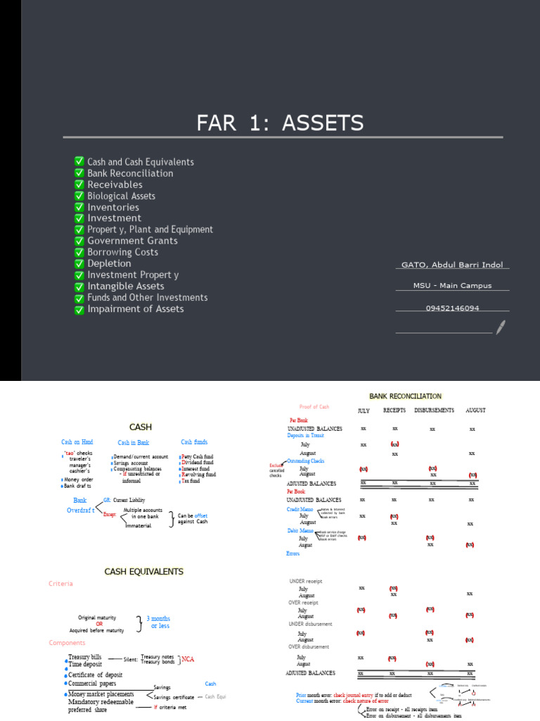 FAR 1 Assets | Download Free PDF | Depreciation | Cost