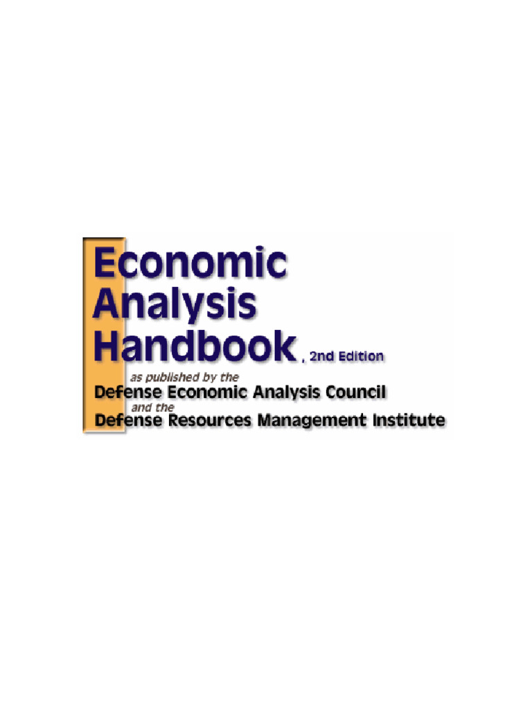 Economic Analysis Handbook-Web | PDF | Regression Analysis | Present Value