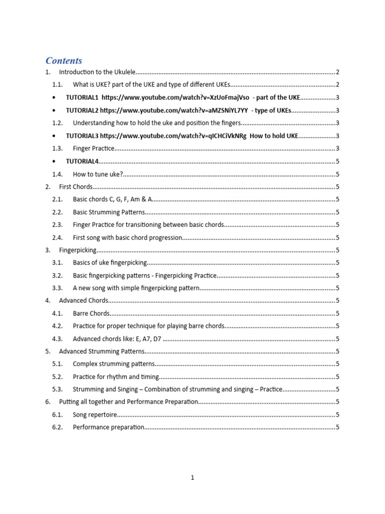 Uke Road Map | PDF | Guitars | Celtic Musical Instruments