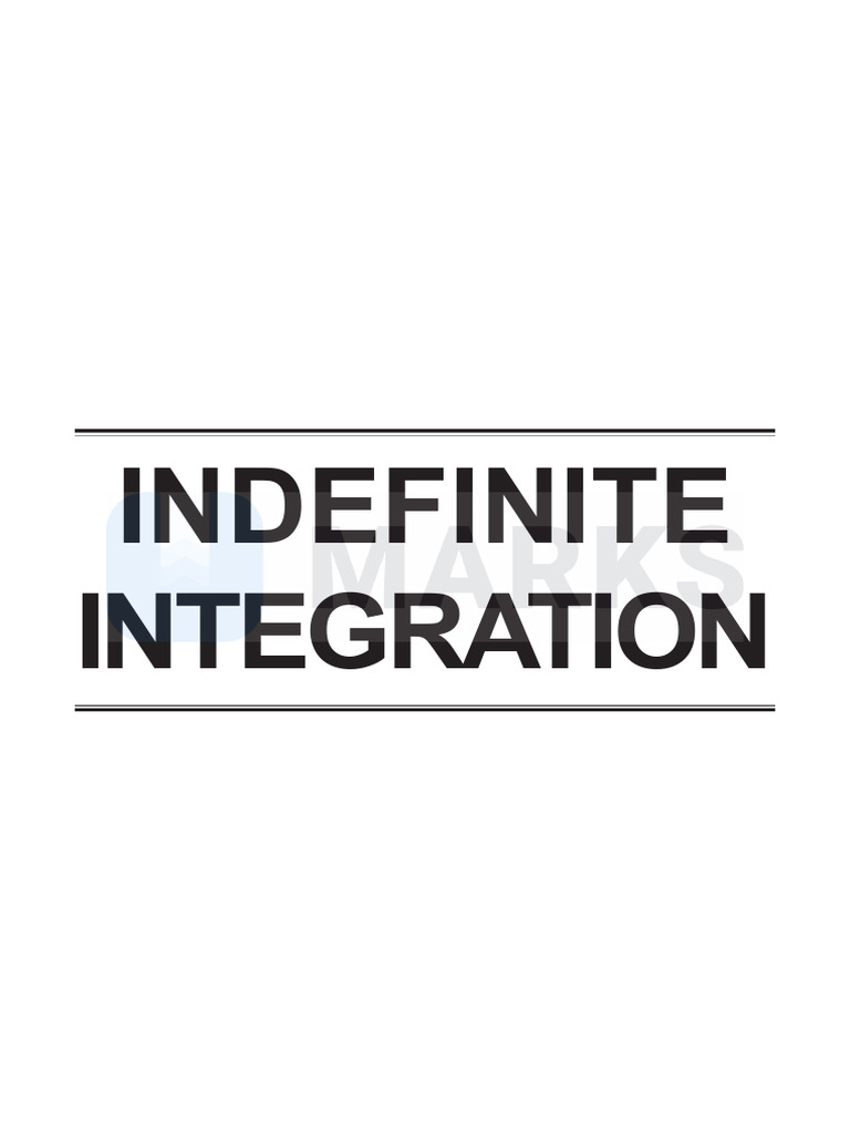 20 Indefinite Integration | PDF | Calculus | Derivative