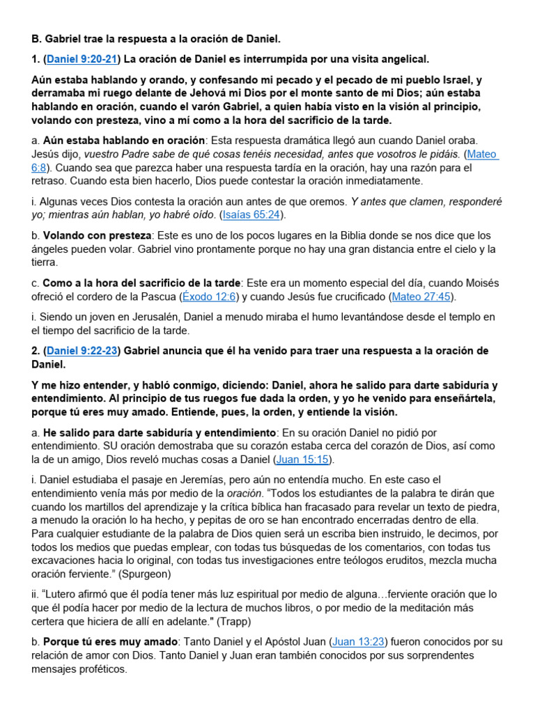 Guia de Estudio de Las 70 Semanas de Daniel en La Biblia | PDF | Daniel ...