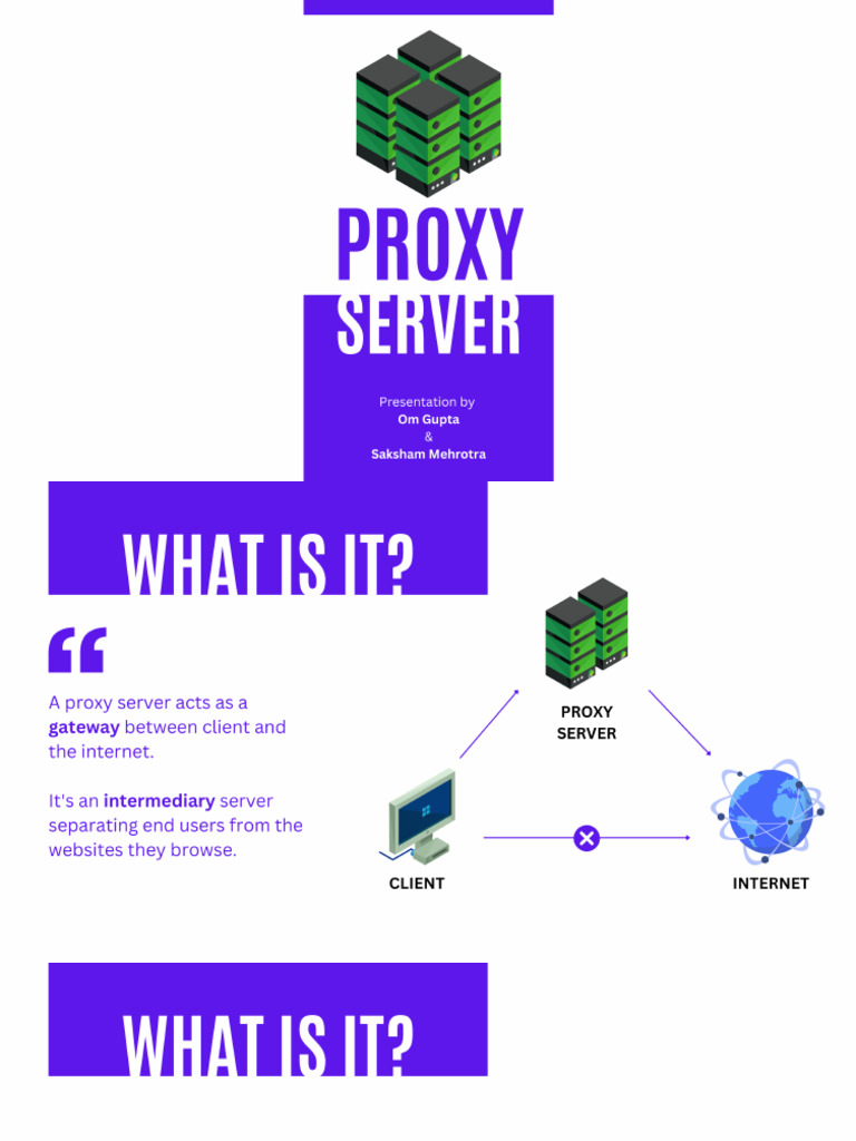Proxy Servers by Om Gupta | PDF
