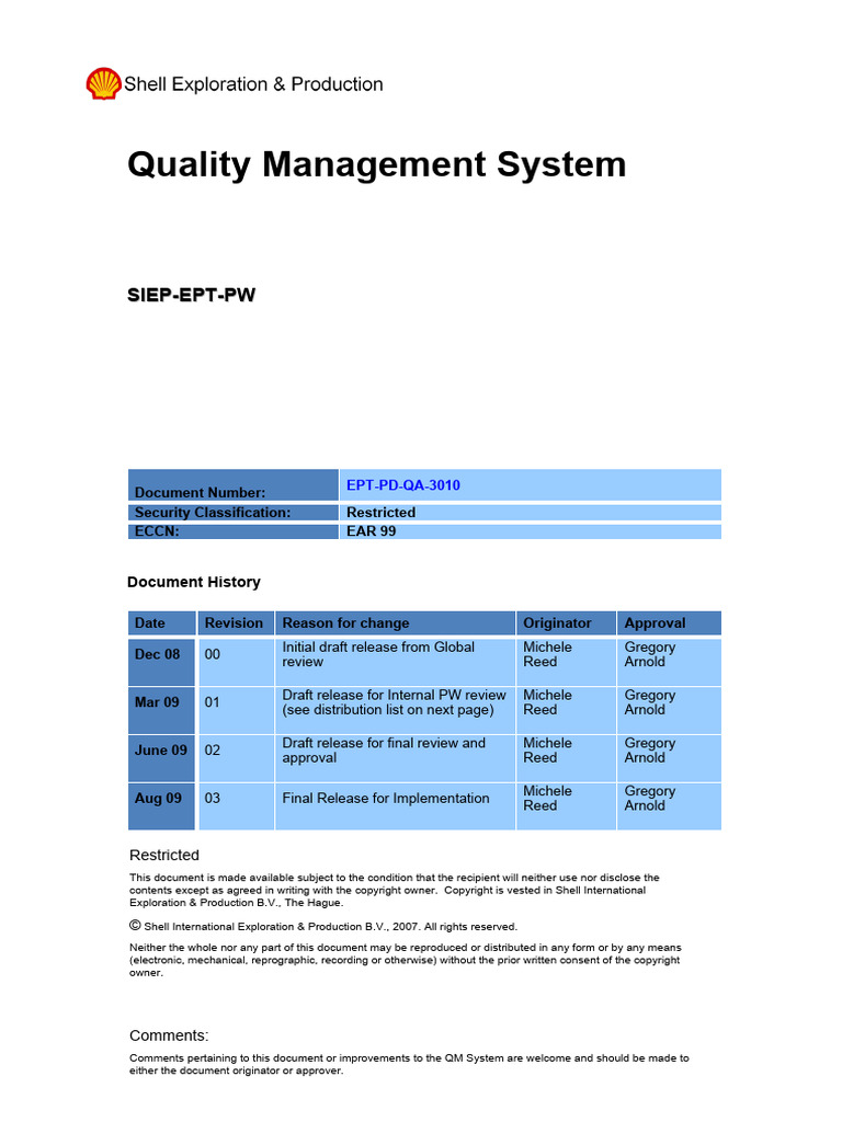 Quality Management Sy - 1 | PDF | Quality Management System ...