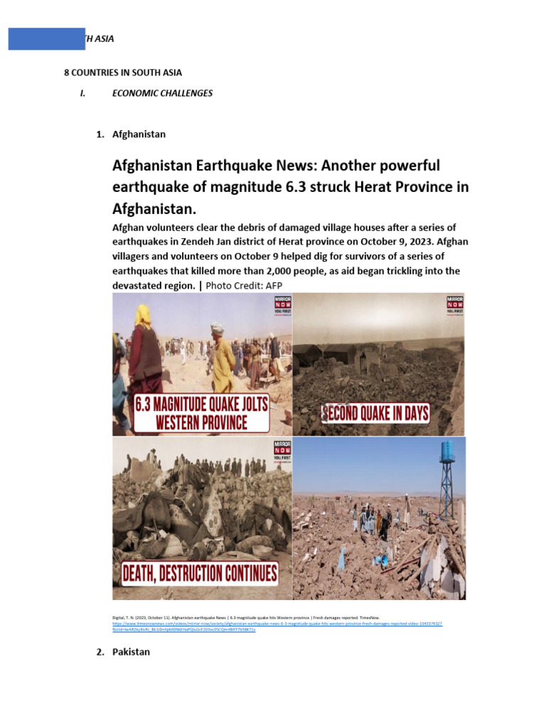 Environmental Challenges in South Asia | PDF | Afghanistan | South Asia