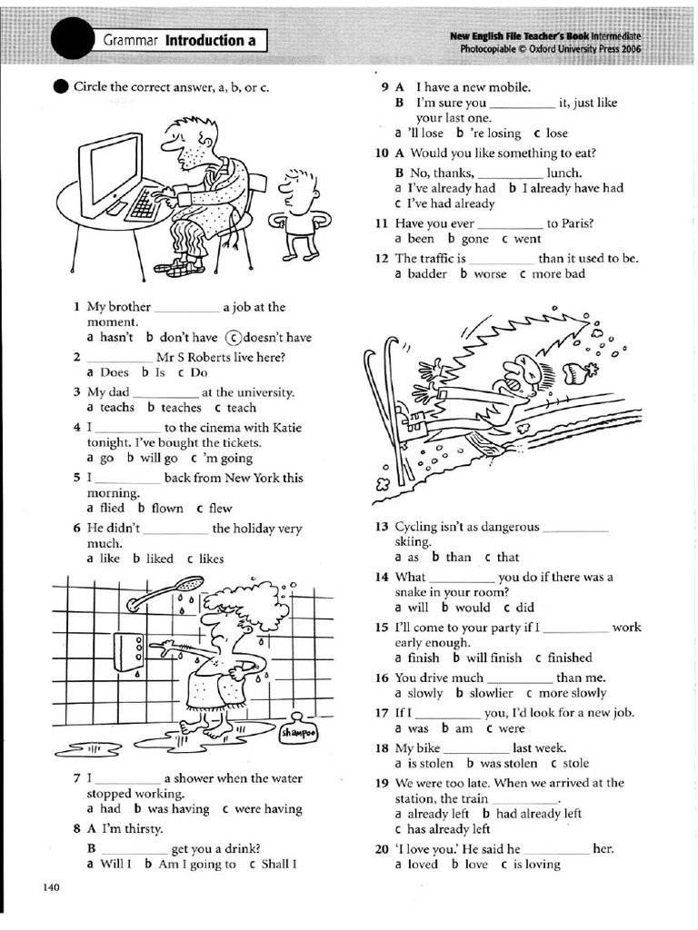 New English File Intermediate Teachers B-140-144 | PDF