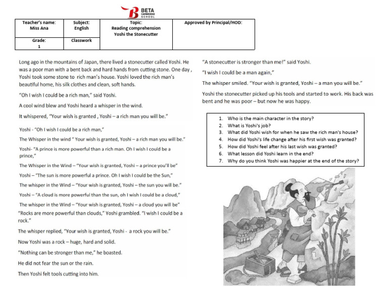 Yoshi The Stonecutter | PDF