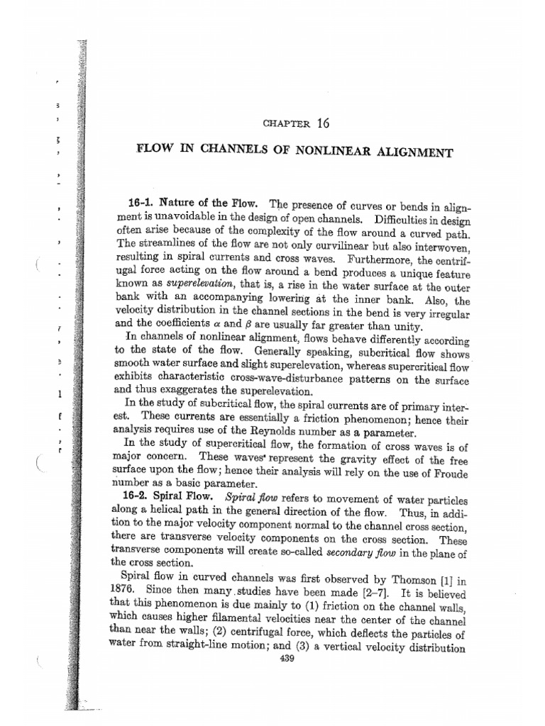 Open Channel Flow | PDF