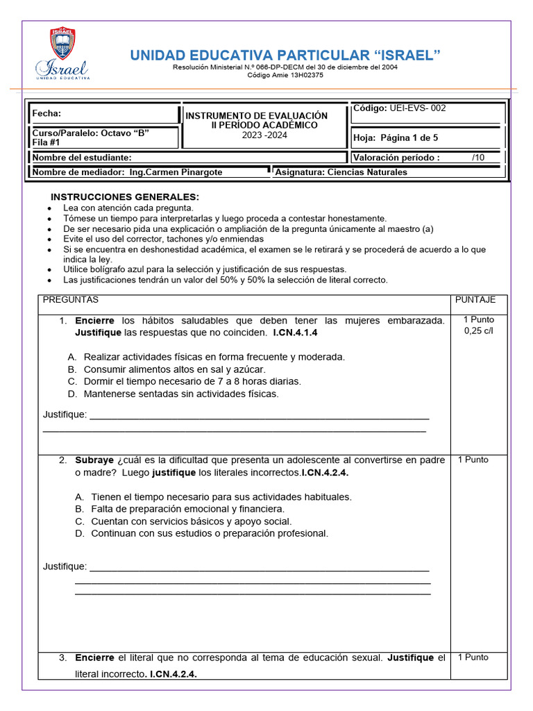 8B - Ciencias-Iip-F1 | PDF