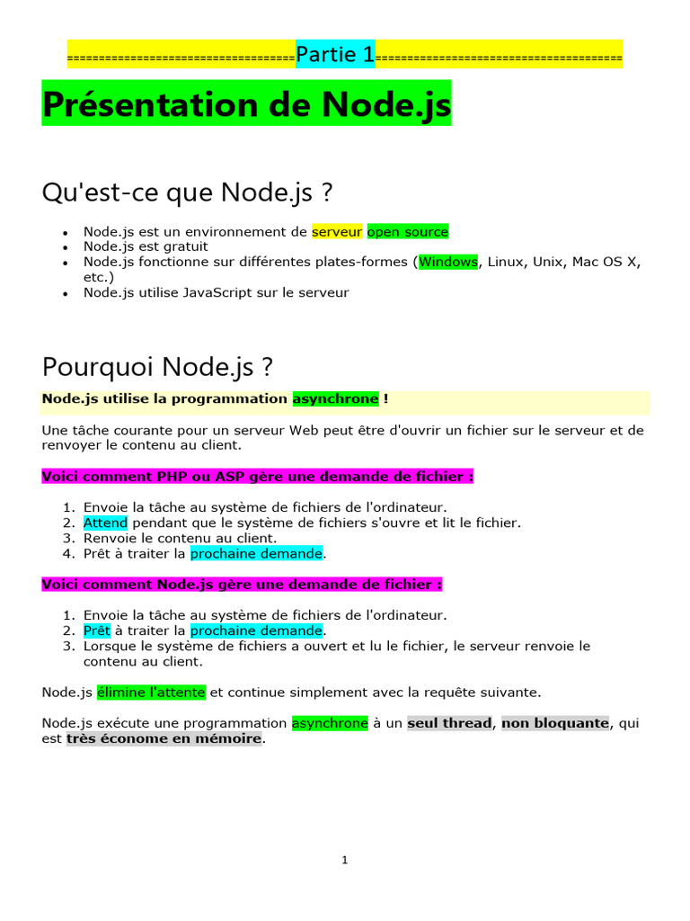 NodeJS - N1-2-3-4-5-6-7 - 2023 - SansCCCC - 205 - Correction | PDF | JavaScript | Internet