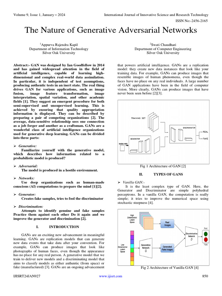 The Nature of Generative Adversarial Networks | PDF | Artificial ...