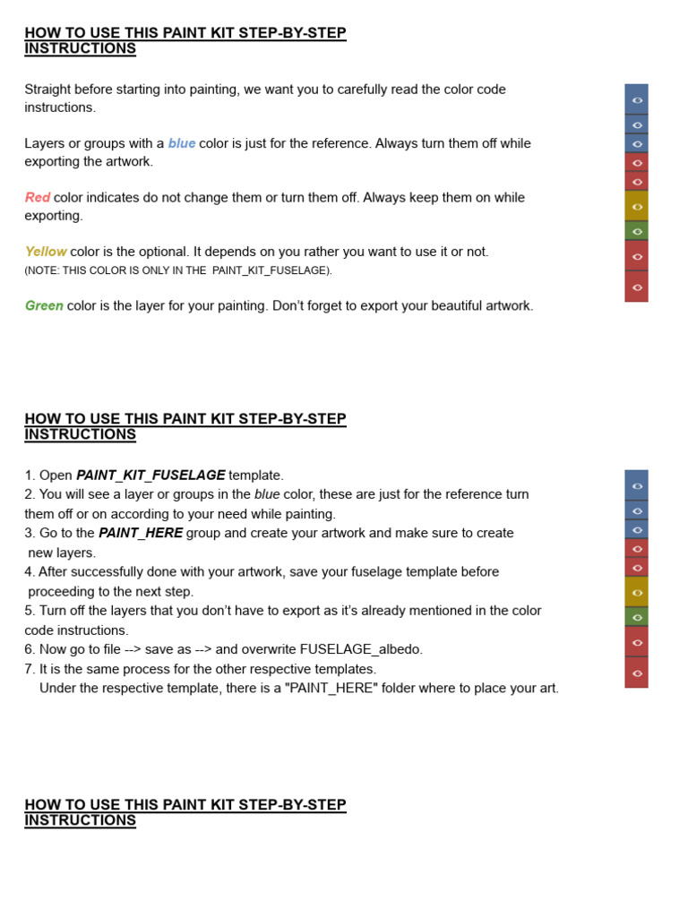 Paint Kit Instructions | PDF