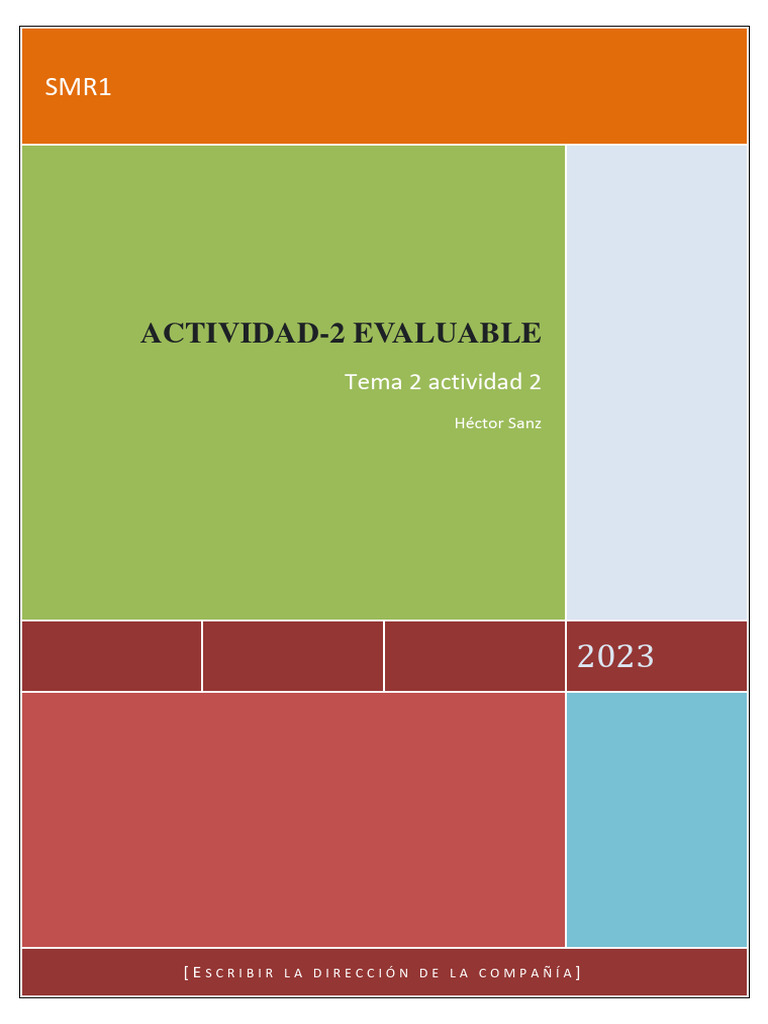 Actividad 2 Evaluable Tema 2 | PDF | Electricidad