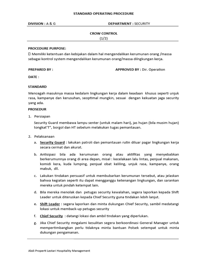 Sec-009-Crowd Control | PDF