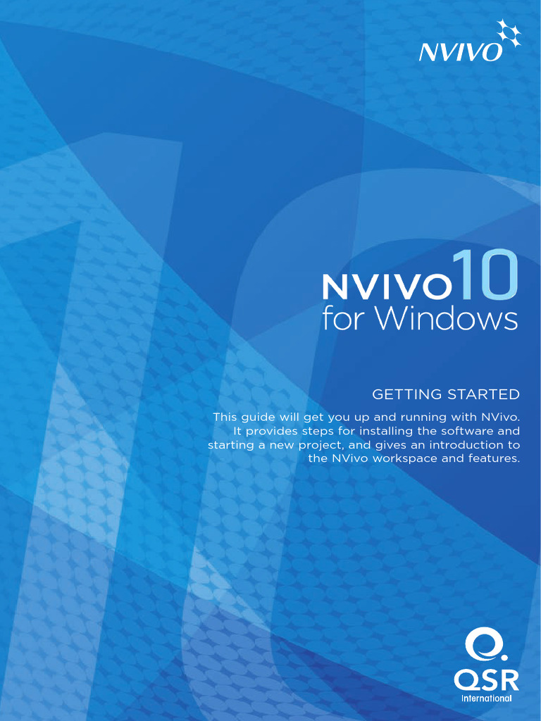 NVivo10 Getting Started Guide | PDF | Methodology | Qualitative Research