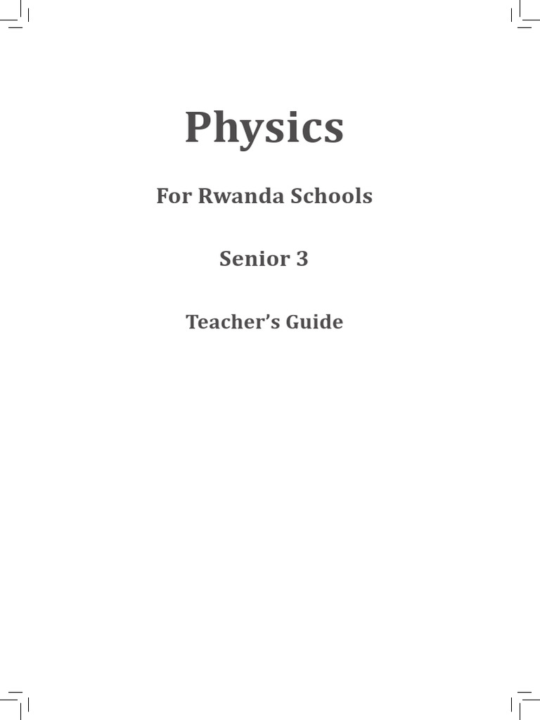 Physics S3 TG | PDF | Learning | Teachers Physics S3 TG | PDF | Learning | Teachers