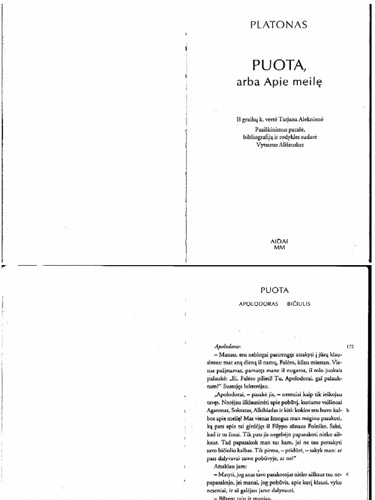 Platonas - Puota - 2000m. Leidimas | PDF