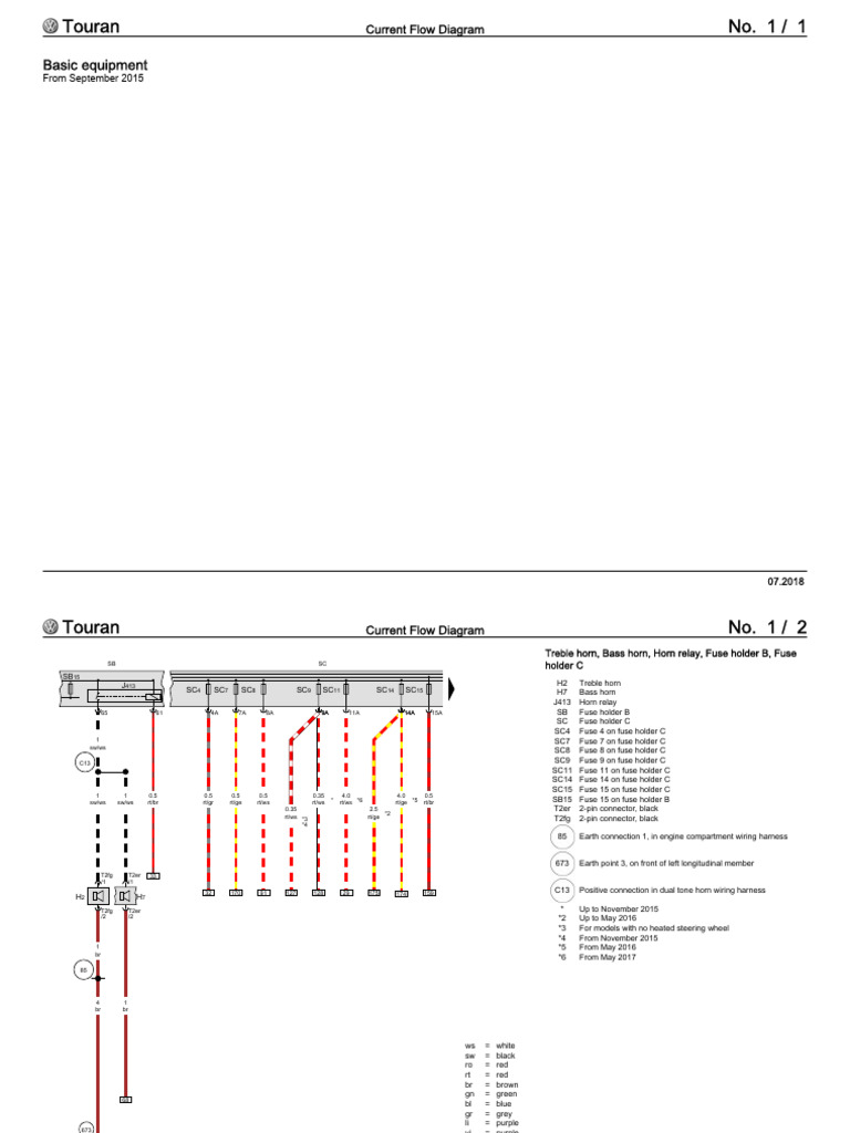 Vw Touran Wiring Diagram