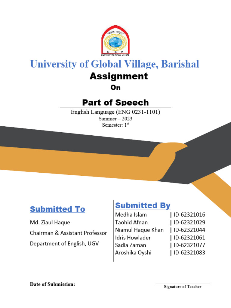 Educational Assignment Cover Page Template | PDF