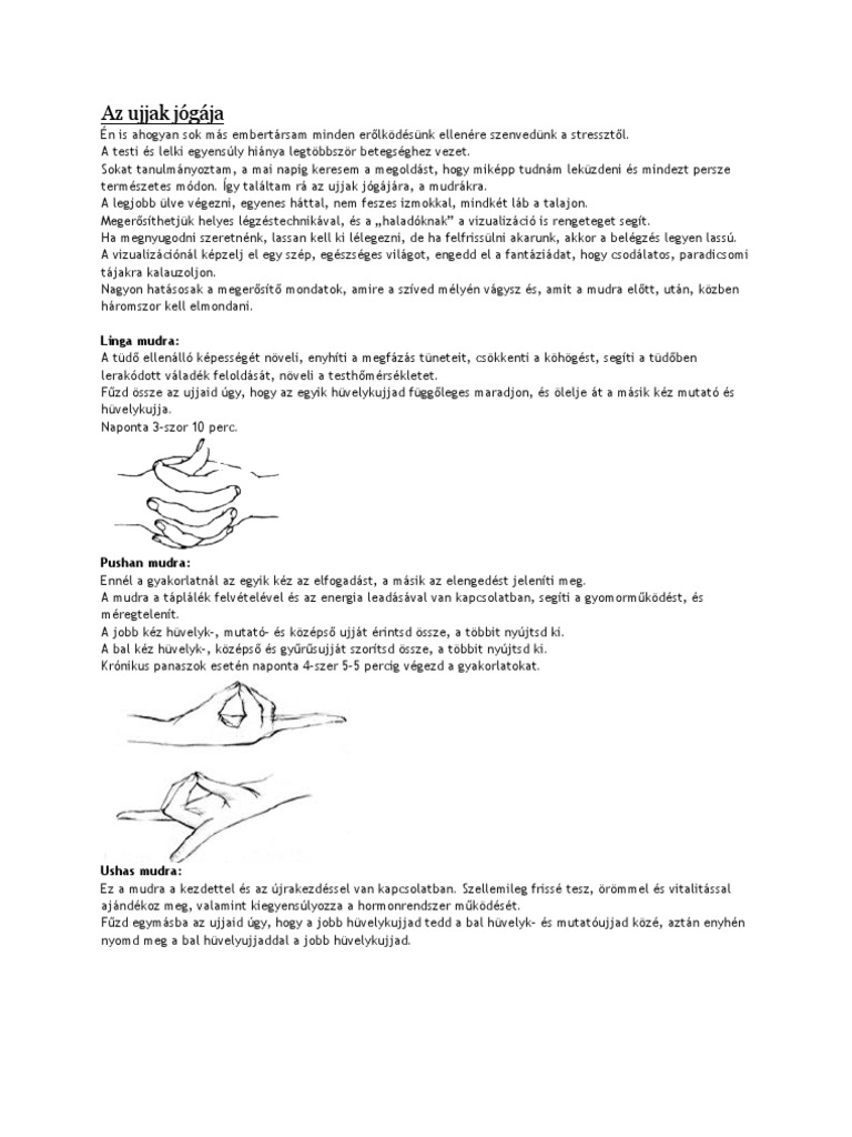 Az Ujjak Jógája | PDF