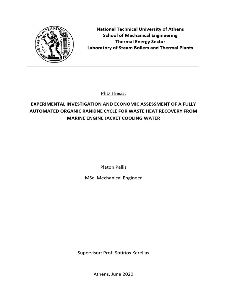 PHD Thesis Platon Pallis | PDF