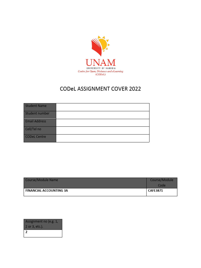 Financial Accounting 3a Assignment 2 2022 | PDF | Retained Earnings ...