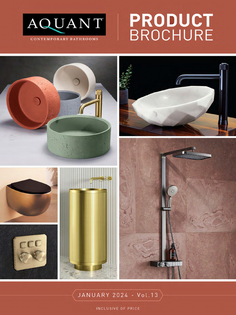 Aquant Brochure 2024 | PDF | Tap (Valve) | Sink
