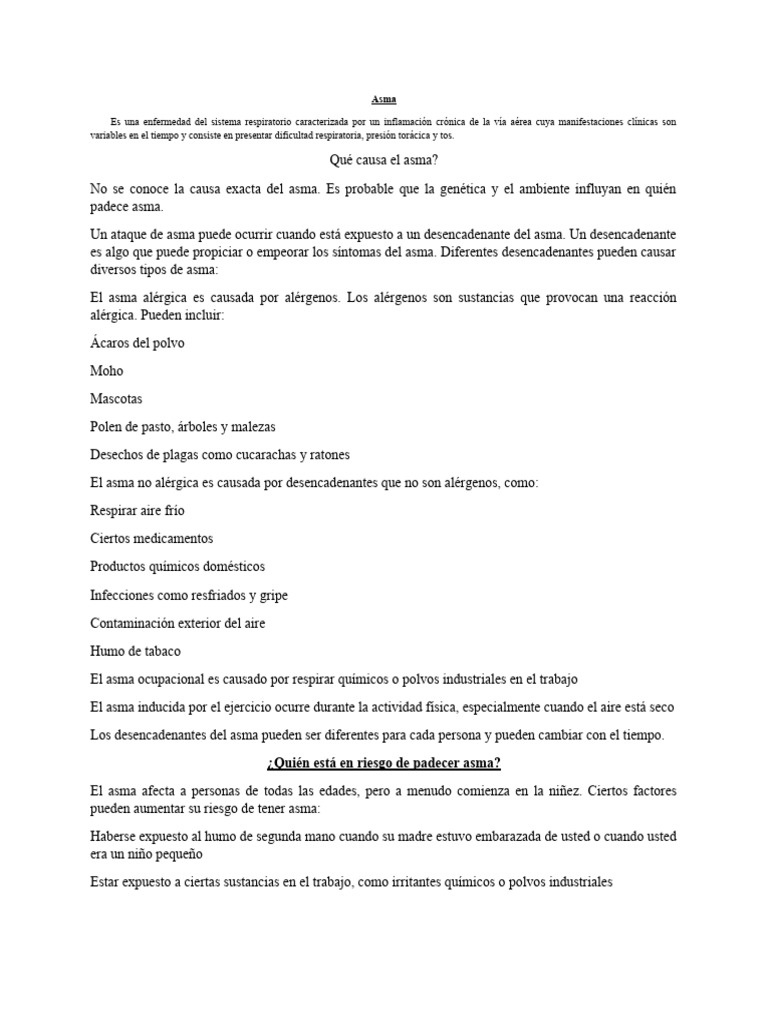 Asma 2 | PDF | Asma | Alergia