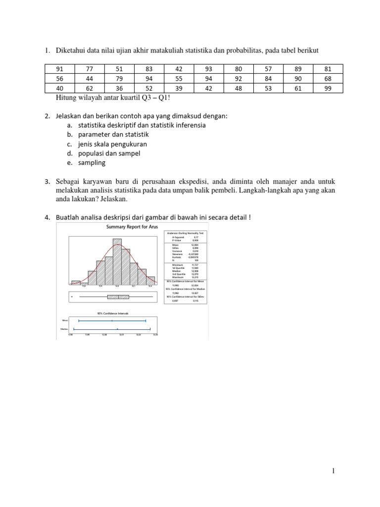 Latihan UTS Statistik Probabilitas | PDF