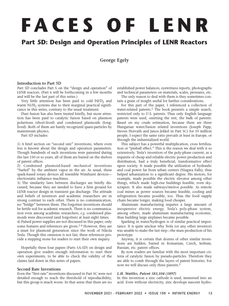 Egely Faces of LENR Part5D IE159 | PDF | Electric Motor | Electrostatic ...