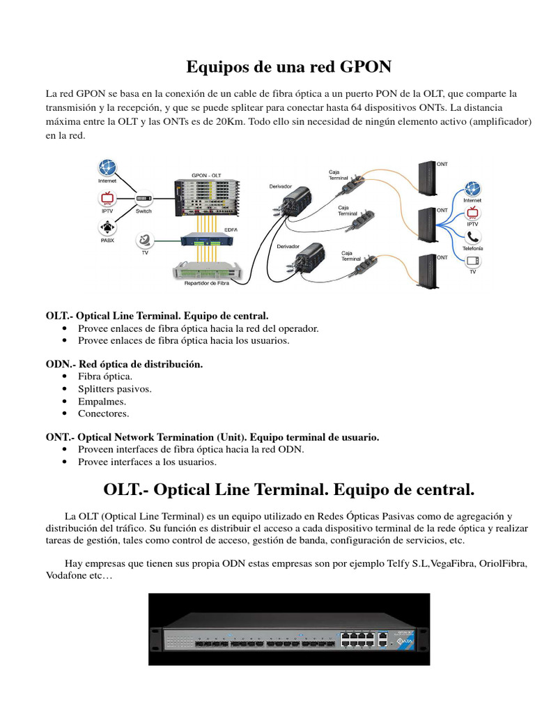 Equipos GPON | PDF